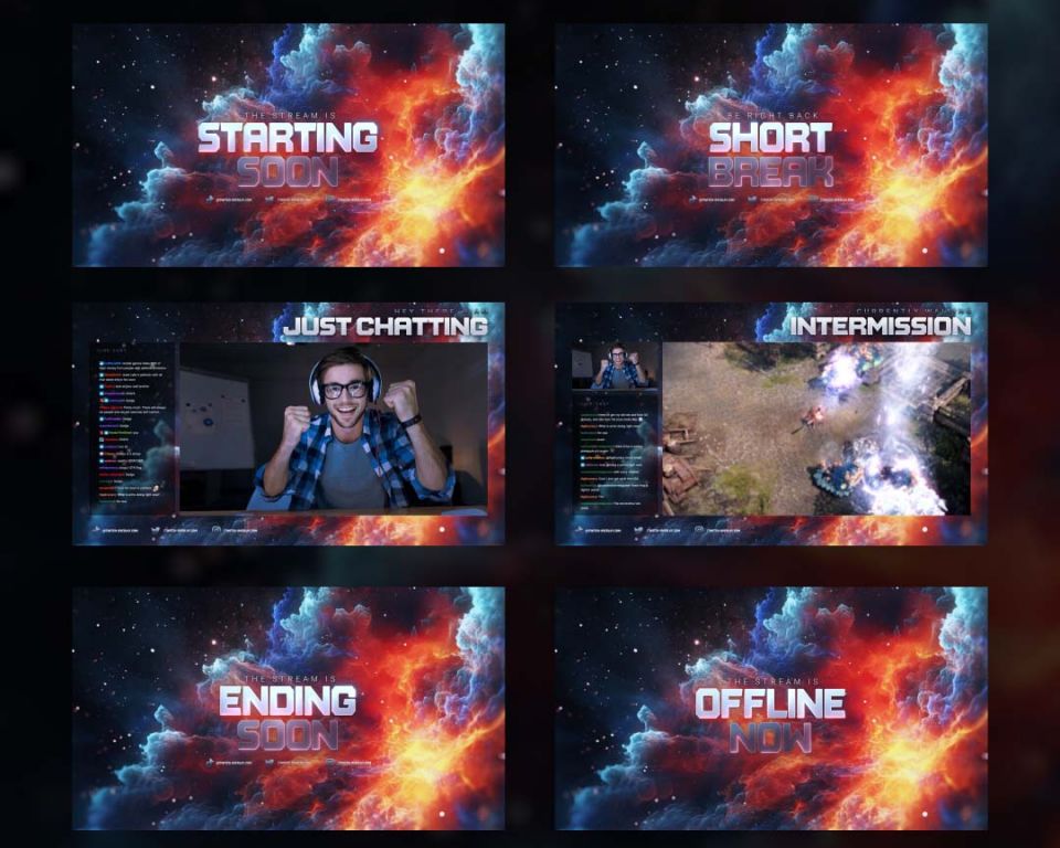 Stream Screens | #1 Stream Designs - Twitch-Overlay.com